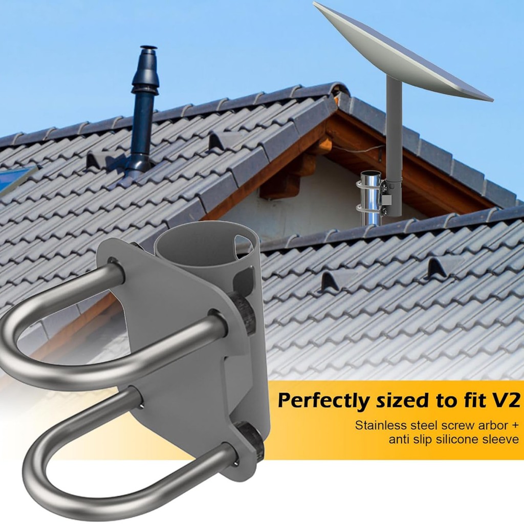 [CAK] Aerial Mast Pipe Bracket Stainless Steel 30mm To 50mm Adjustable ...