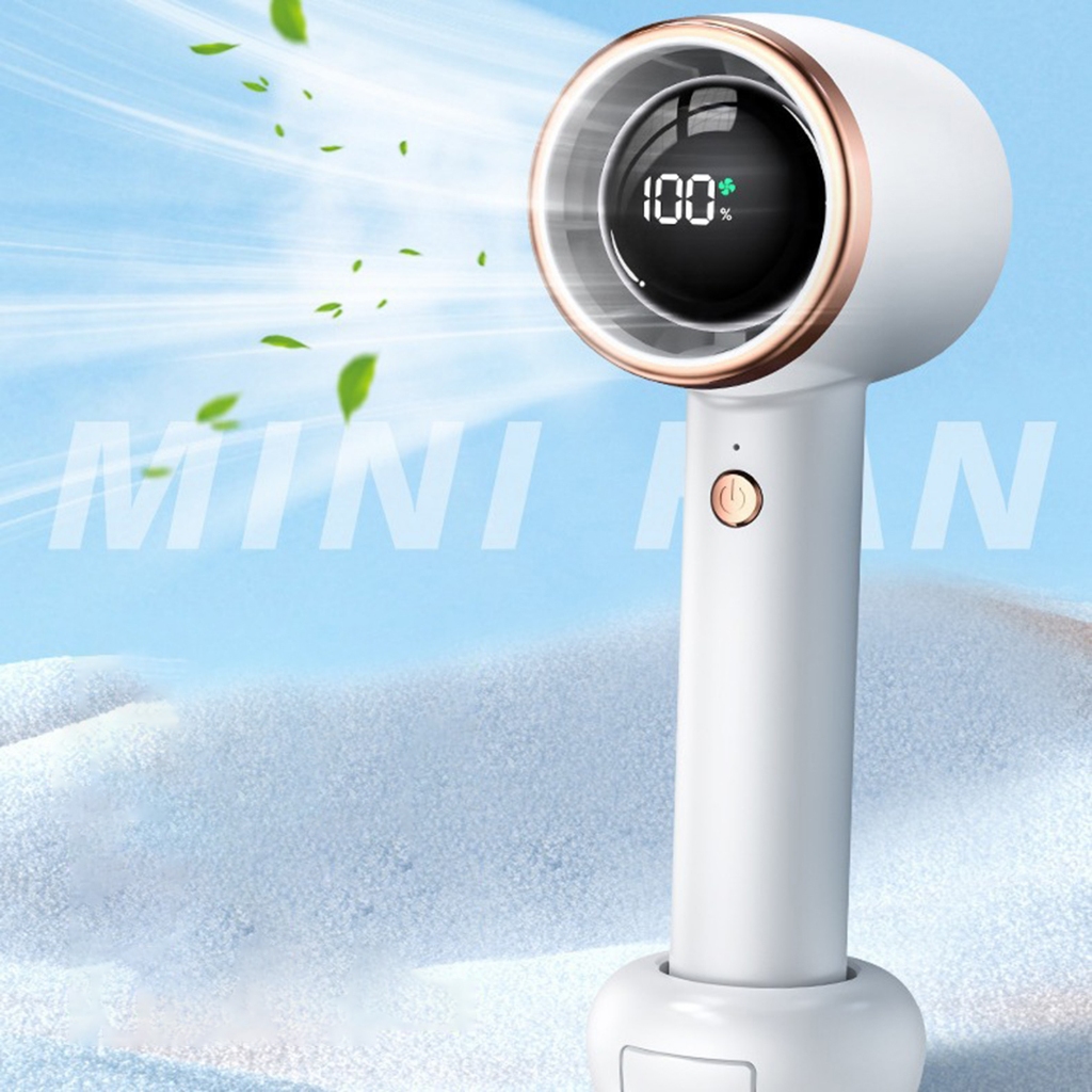 100 speed digital display handheld high-speed fan turbo fan mini ...