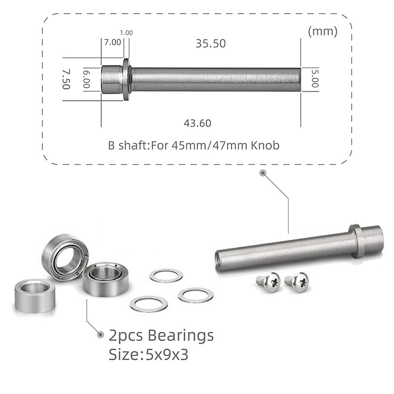 Gomexus Alloy Reel shaft and bearing for shimano daiwa ryobi peen ...