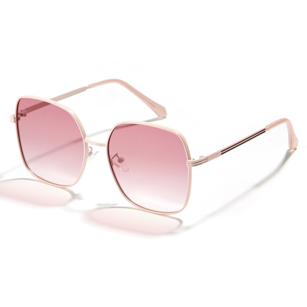 CYXUS Polarized Sunglasses Gradient Color Fashion Square Large Frame ...