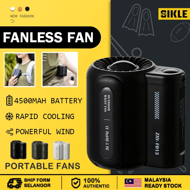 USB Fanless Fans Neck Portable Belt Fans Mini Cooling Fans Bladeless ...