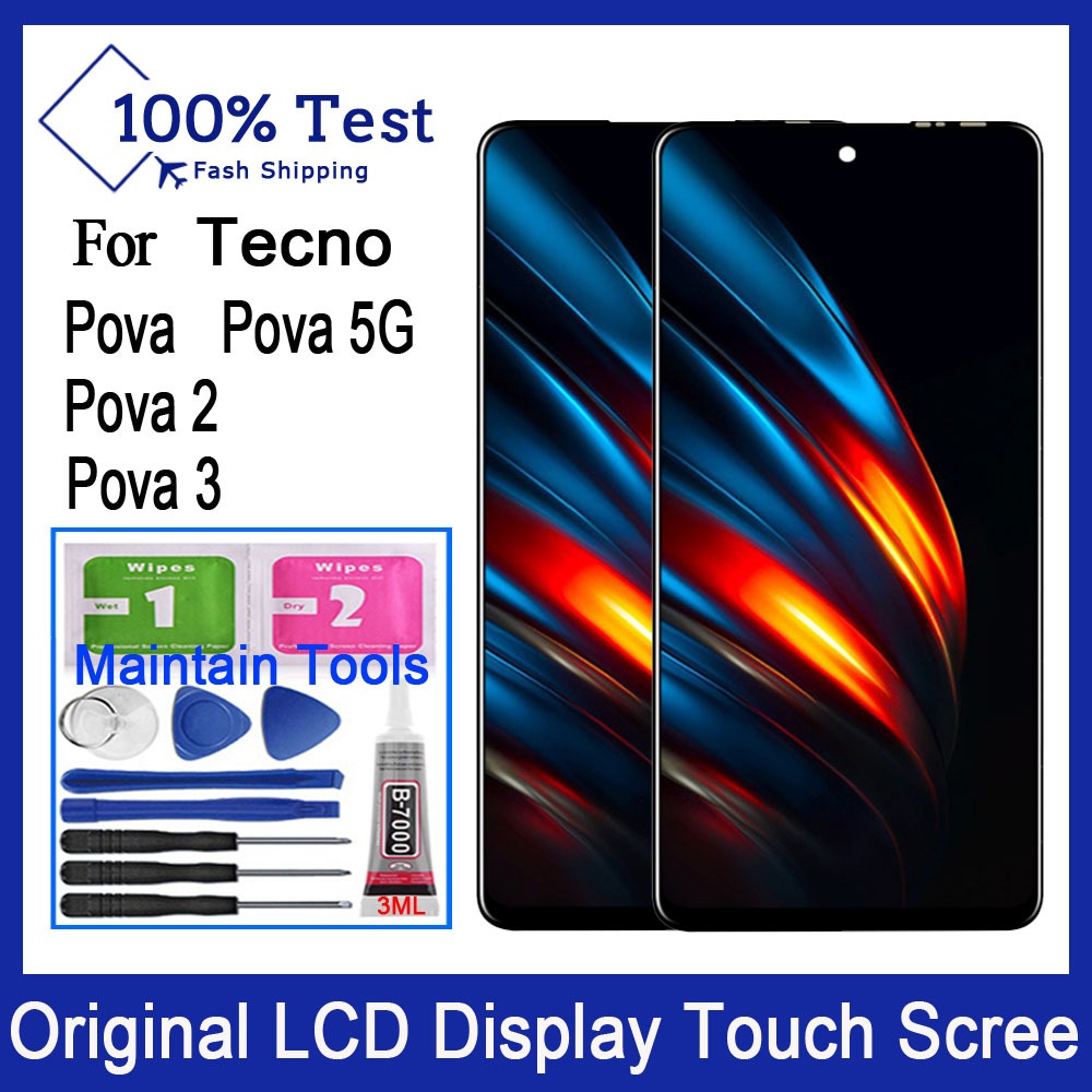 Tecno Pova Pova 2 Pova 3 Pova 5G LCD Original Touch Screen Assembly ...