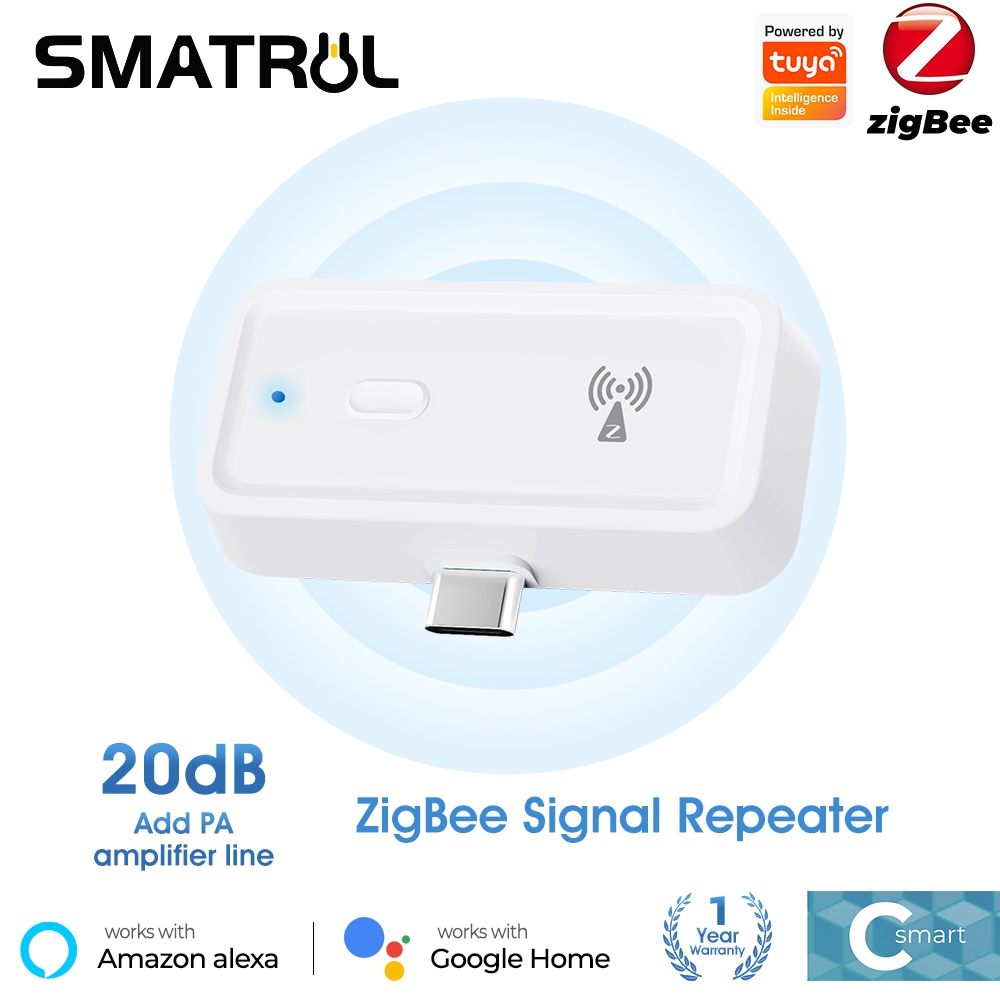 SMATRUL Mini Portable Smart Zigbee Range Extender Type-C Wireless ...