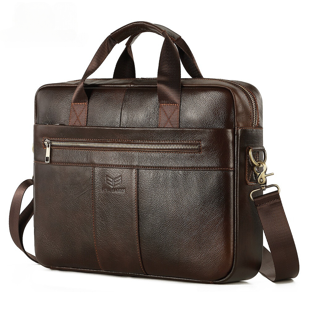 Royal Bagger Briefcase for Men Genuine Cow Leather Business Handbag 14 ...