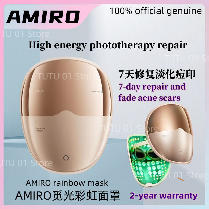 AMIRO Spectra L2 PRO LED Face Mask Whitening and lightening acne scars觅光彩虹光子面罩 | Shopee Malaysia