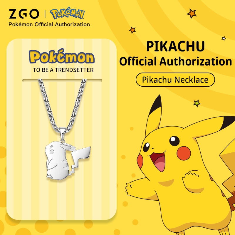ZGO x Pokémon Pikachu Joint Boy Necklace Men's Trendy Titanium Steel ...