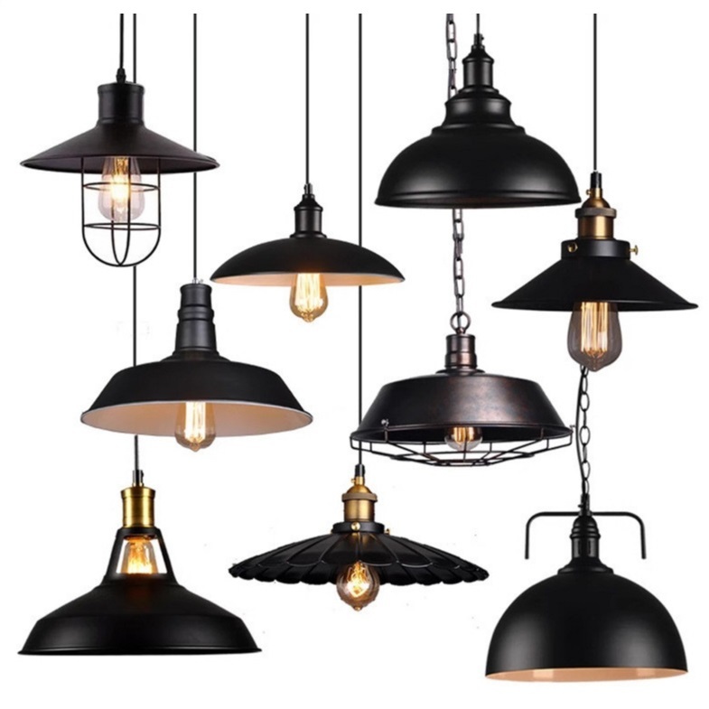 LAMPU GANTUNG INDUSTRIAL PENDANT LIGHT, VINTAGE CHANDELIER LIGHT ...