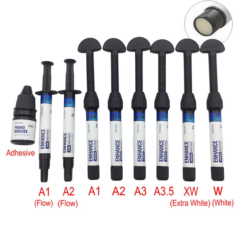 Dental Light Cure Enhance Composite Universal Nano Hybrid Composite 5ml ...