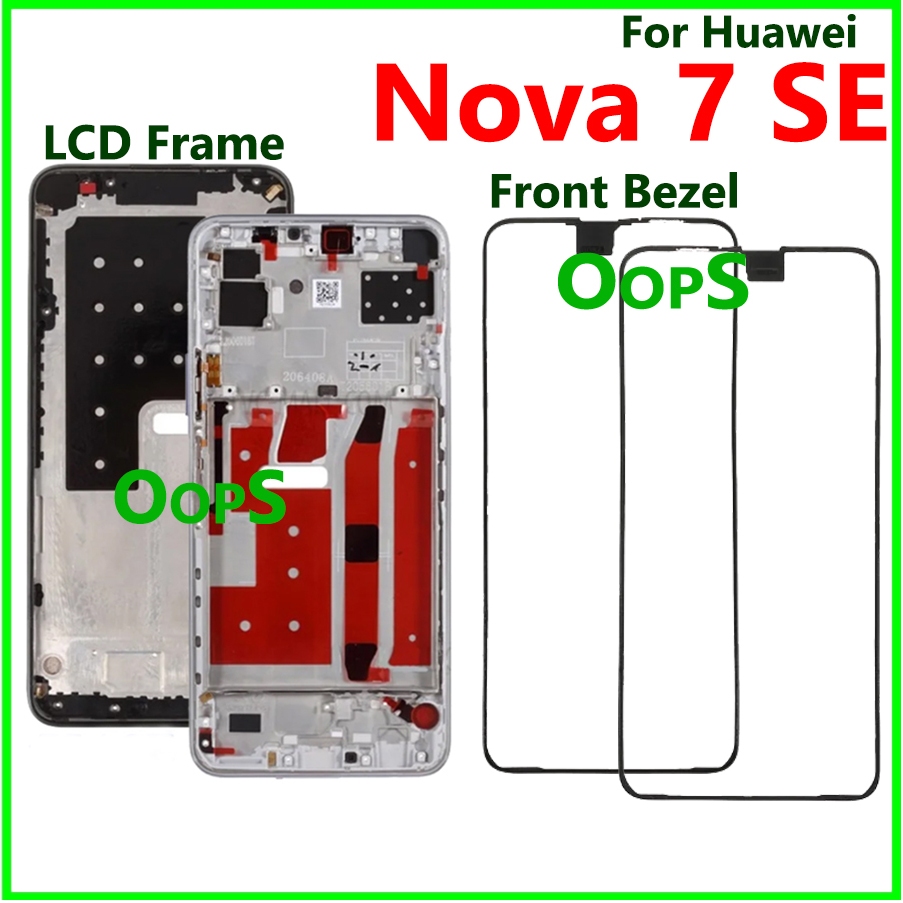 For Huawei Nova 7 SE LCD Front Middle Frame Bezel Support Holder ...