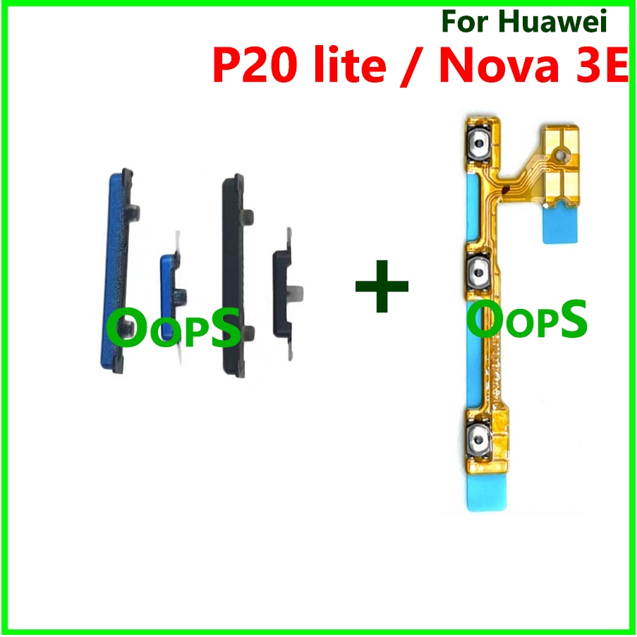 Power Volume On Off Button Flex For Huawei P20 lite Nova 3E Side Key up ...