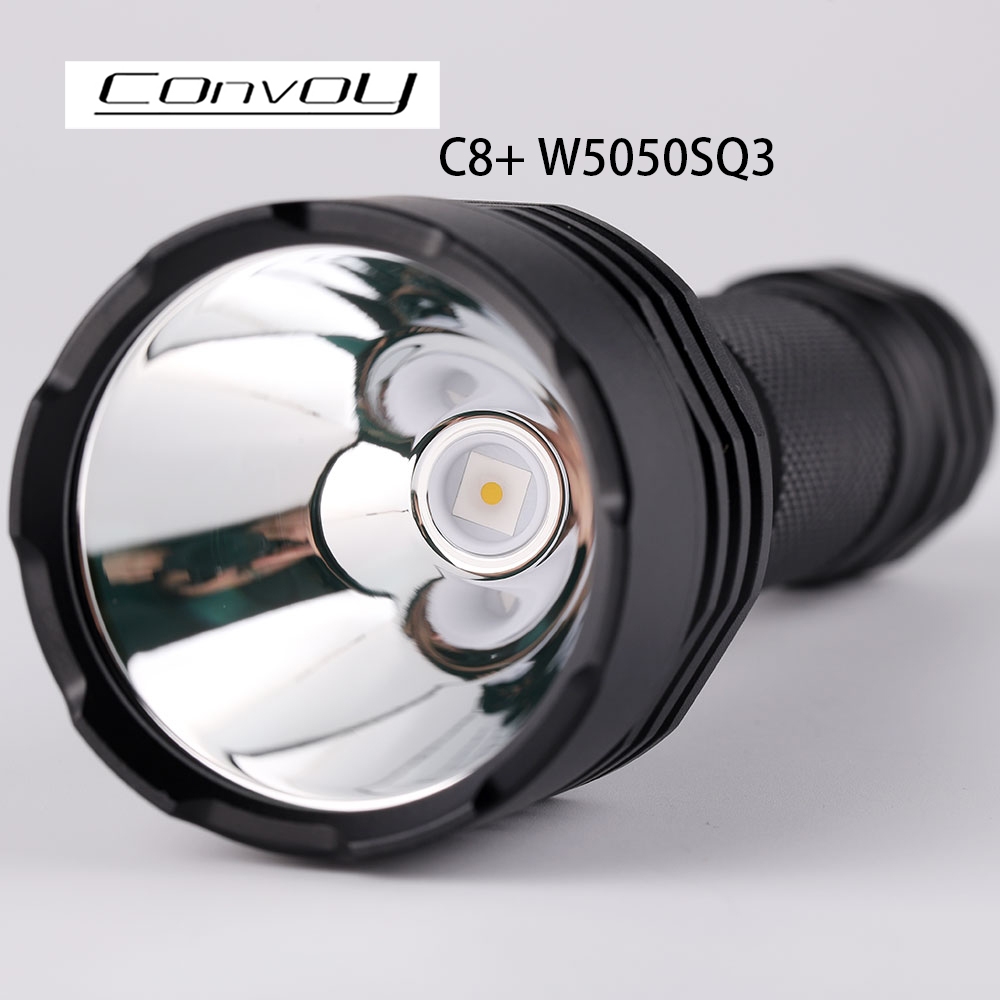 Convoy C8 Plus with W5050SQ3 Led Long-range Thrower Spot Flashlight ...