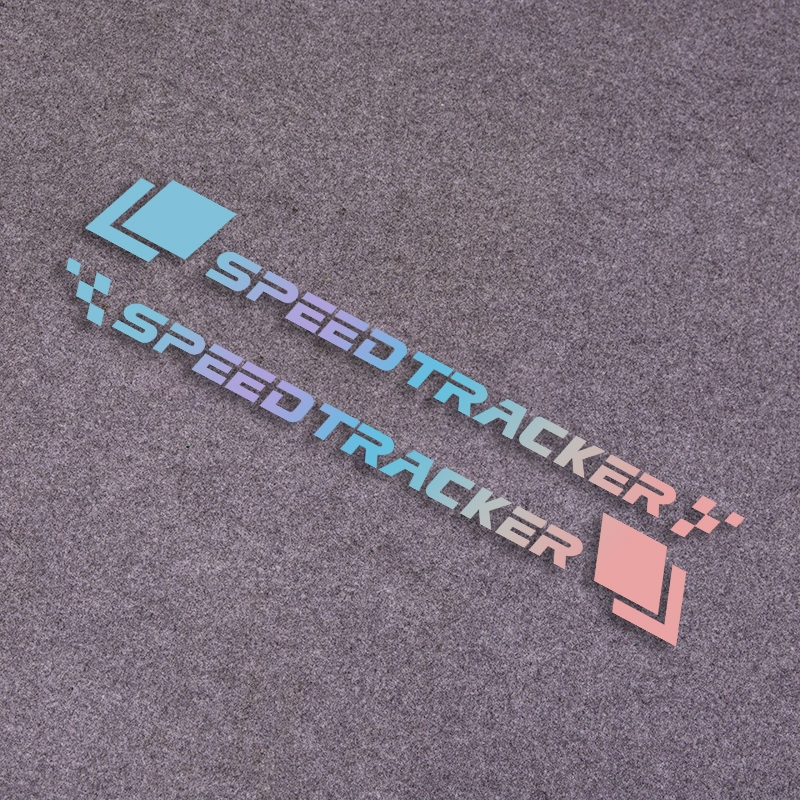 Car Sticker SPEED TRACKER Letter Sticker Kereta Vinyl Decals Door Decal ...
