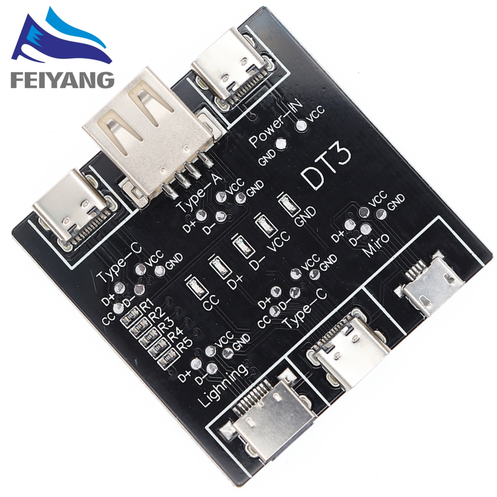 DT3 Data Cable Detection Board Type-C Micro USB C Cable Tester Short ...