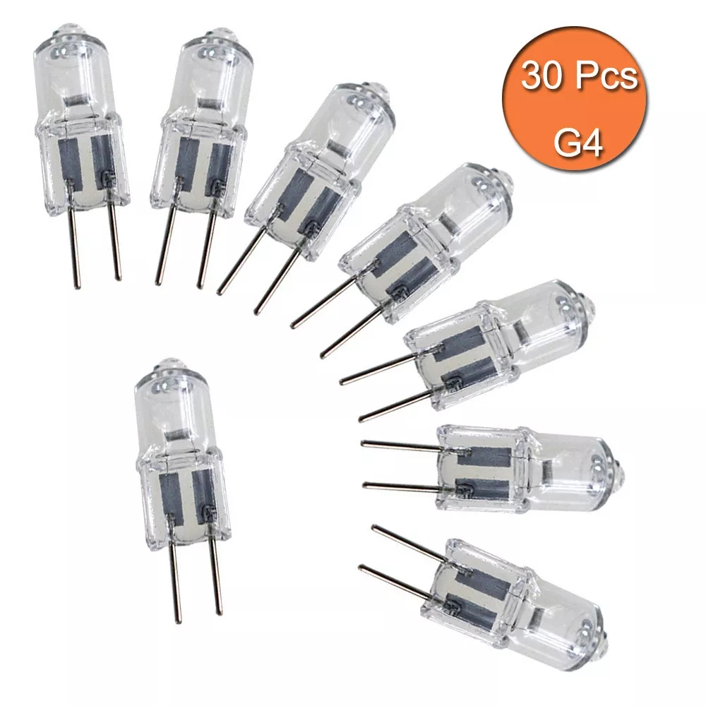 5/10/20/30 Pcs Mini G4 Halogen Bulb Light Spotlight Bulb Lamp DC 12V ...