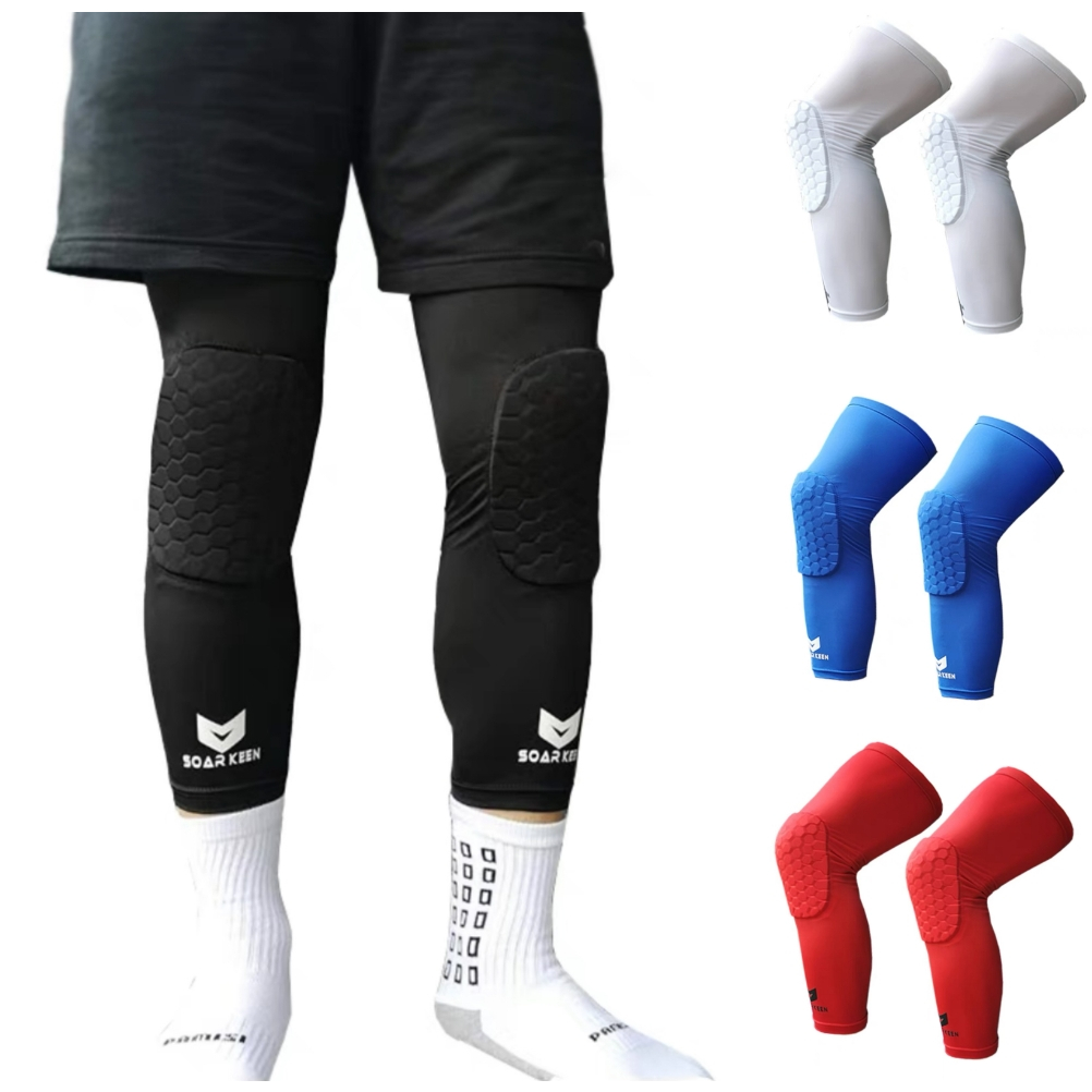 Honeycomb knee protectors, football knee protectors, goalkeeper knee ...