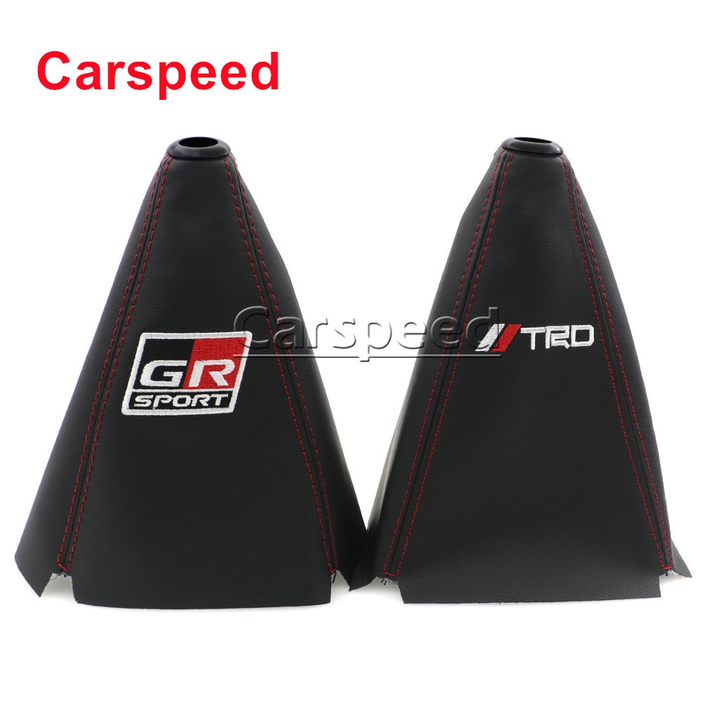 GR Sport TRD Car Gear Shift Knob Boot Cover Collar Universal For Toyota ...