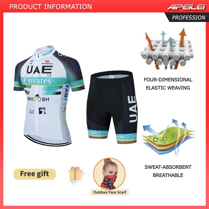 [In Stock] UAE Cycling jersey Men’s Summer New Team Jersey Men's Short ...