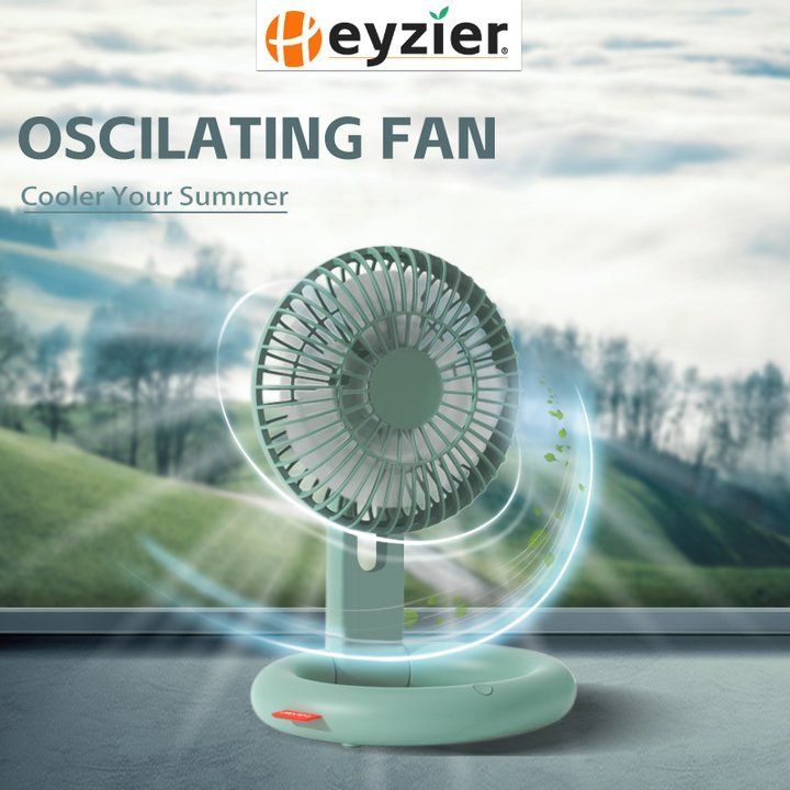 Oscillating Kipas Mini Portable Small Fan Desktop - Folding USB ...