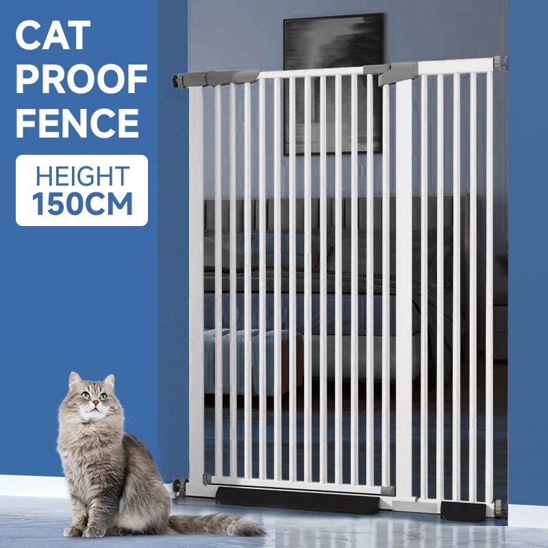 150CM Extra Tall Cat Gate,Pagar kucing Auto Close Open,Cat gate barrier ...