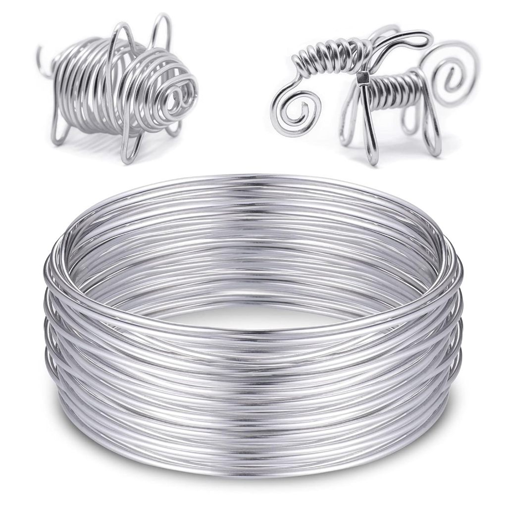 1/1.5/2/2.5mm Aluminium Wire Bendy Craft Wire, Silver Plated Jewellery ...