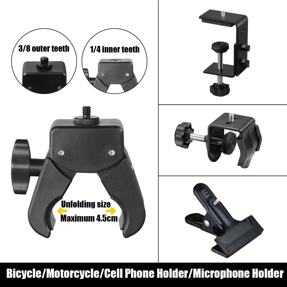 Cell Phone Live Streaming Booster Clamp Base Multi-Camera Flat Support ...