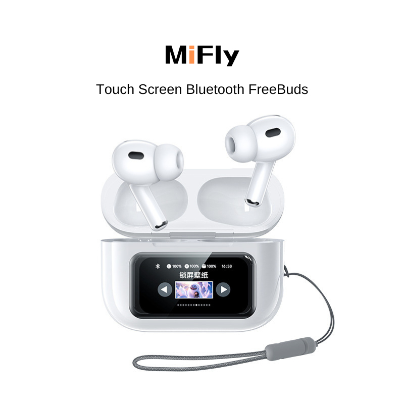 Touch Screen Bluetooth FreeBuds A9 Pro Earphones Wireless Headset ...