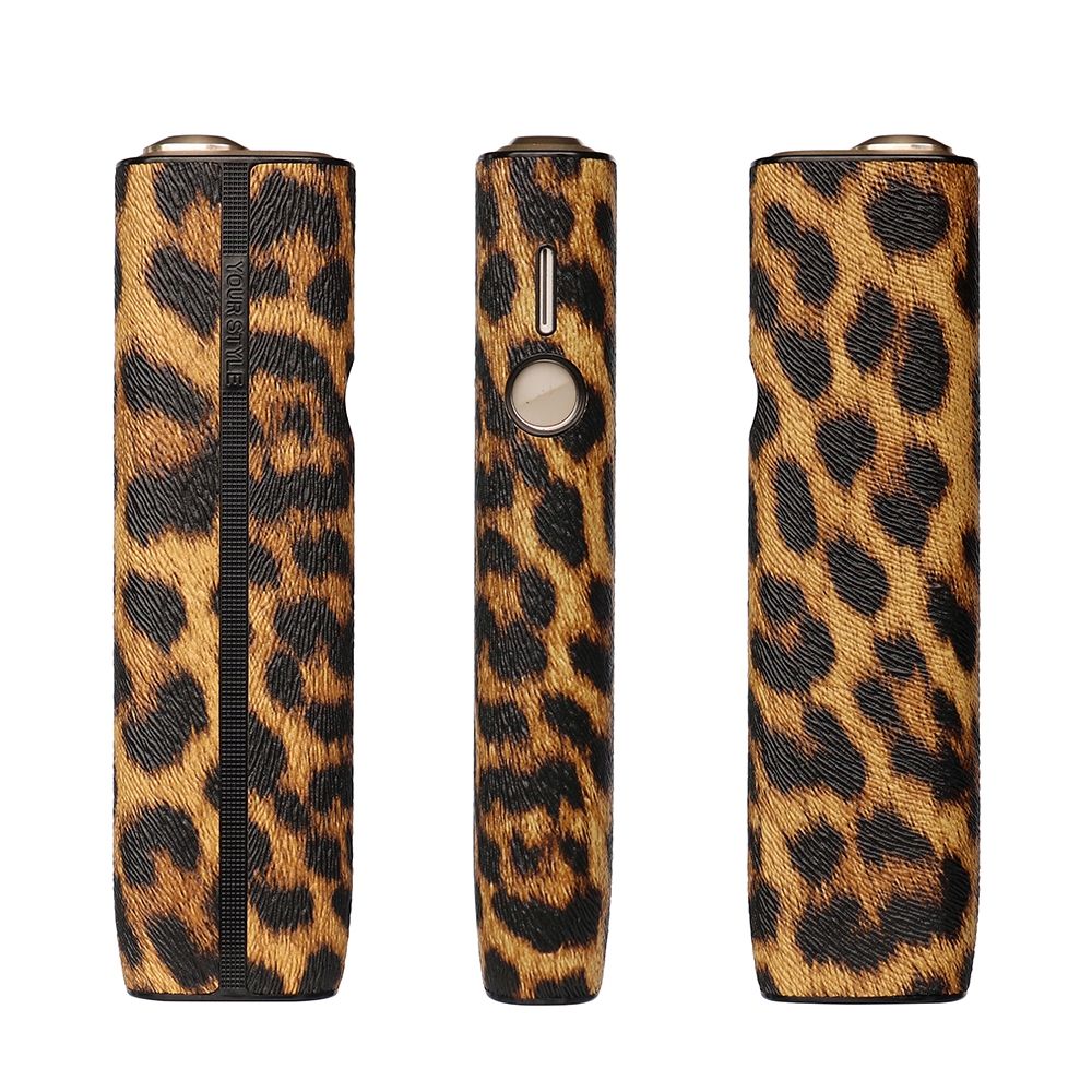 4 Colors Leopard Print Skin Leather Case for IQOS ILUMA ONE Replaceable ...