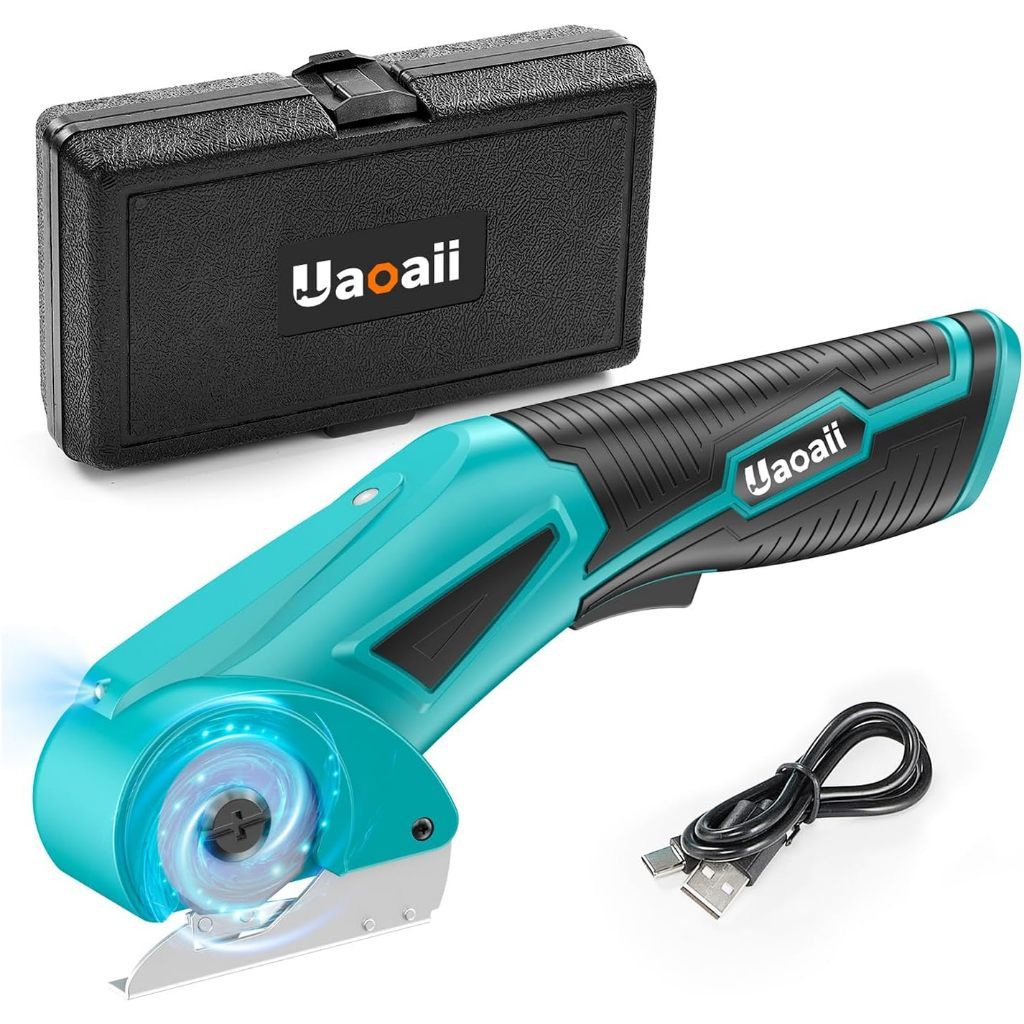 Cordless Electric Scissors 4V Electric Cardboard Box Cutter w/Storage ...