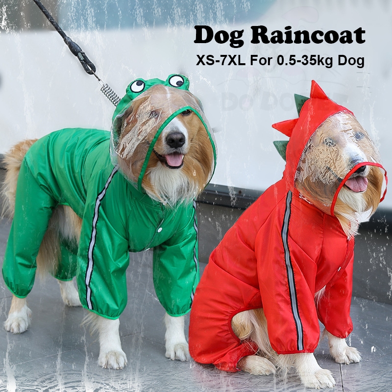 DODO Big Dog Raincoat Golden Retriever Pug Labrador Cat Four-Legged Pet ...