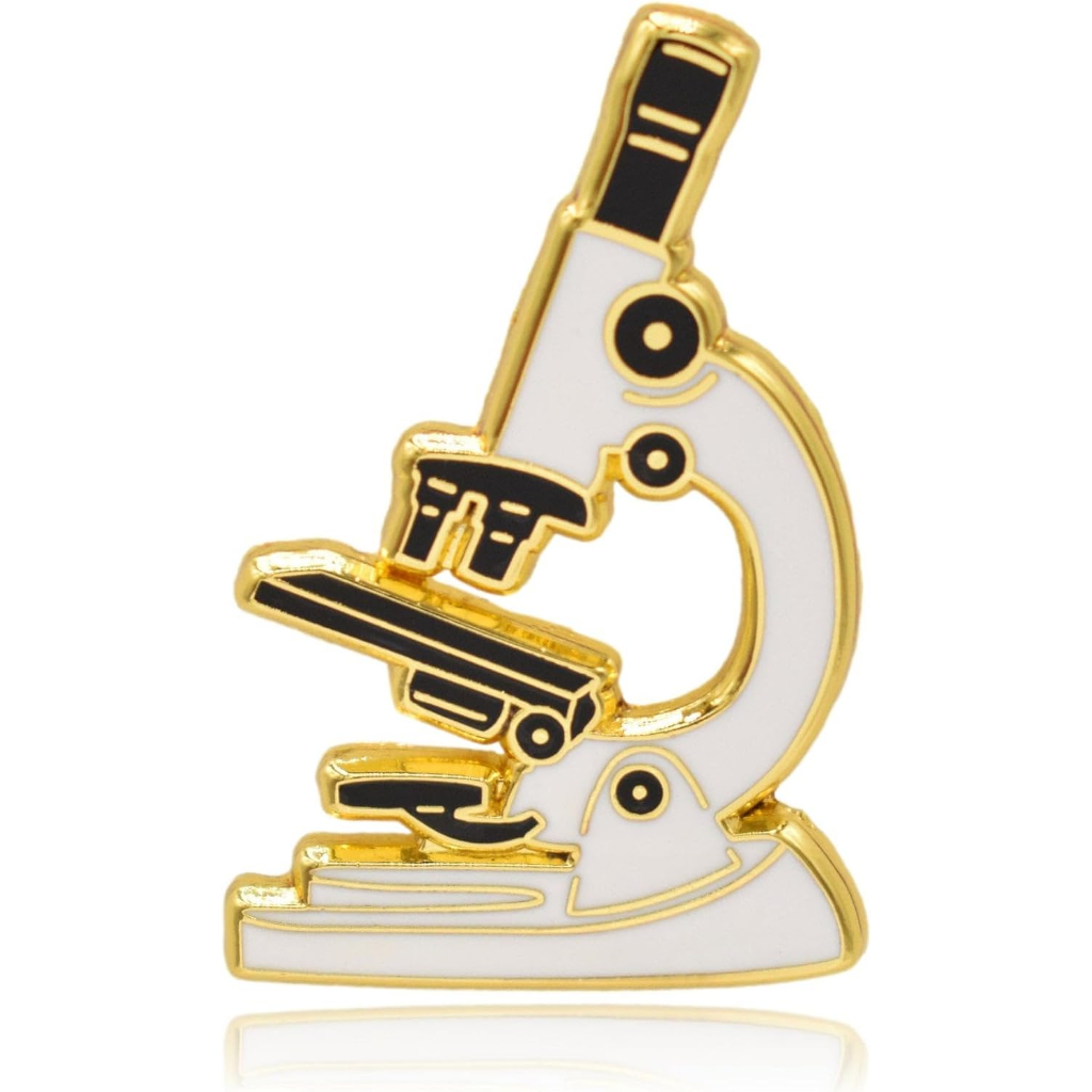 Microscope Science Biology Badges Lapel Pins Enamel Collar Pin Size 32 ...