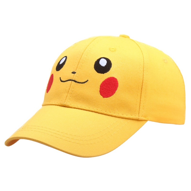 Pokemon Pikachu Baseball Cap Anime Cartoon Figure Cosplay Hat ...
