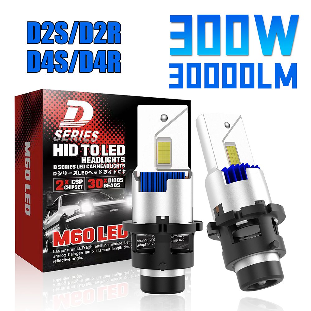 D2S D4S LED Headlights HID D2R D4R LED 1:1 ratio to original xenon Bulb ...