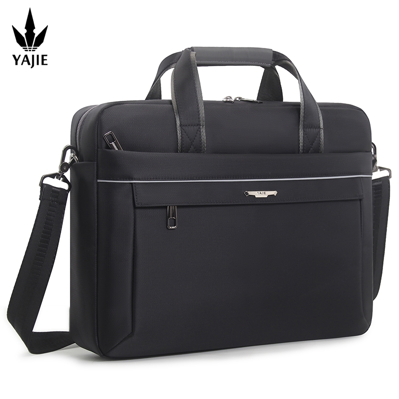 Large Briefcases For Men Canvas Tote Bag Laptop Case 15.6 Inch Computer ...