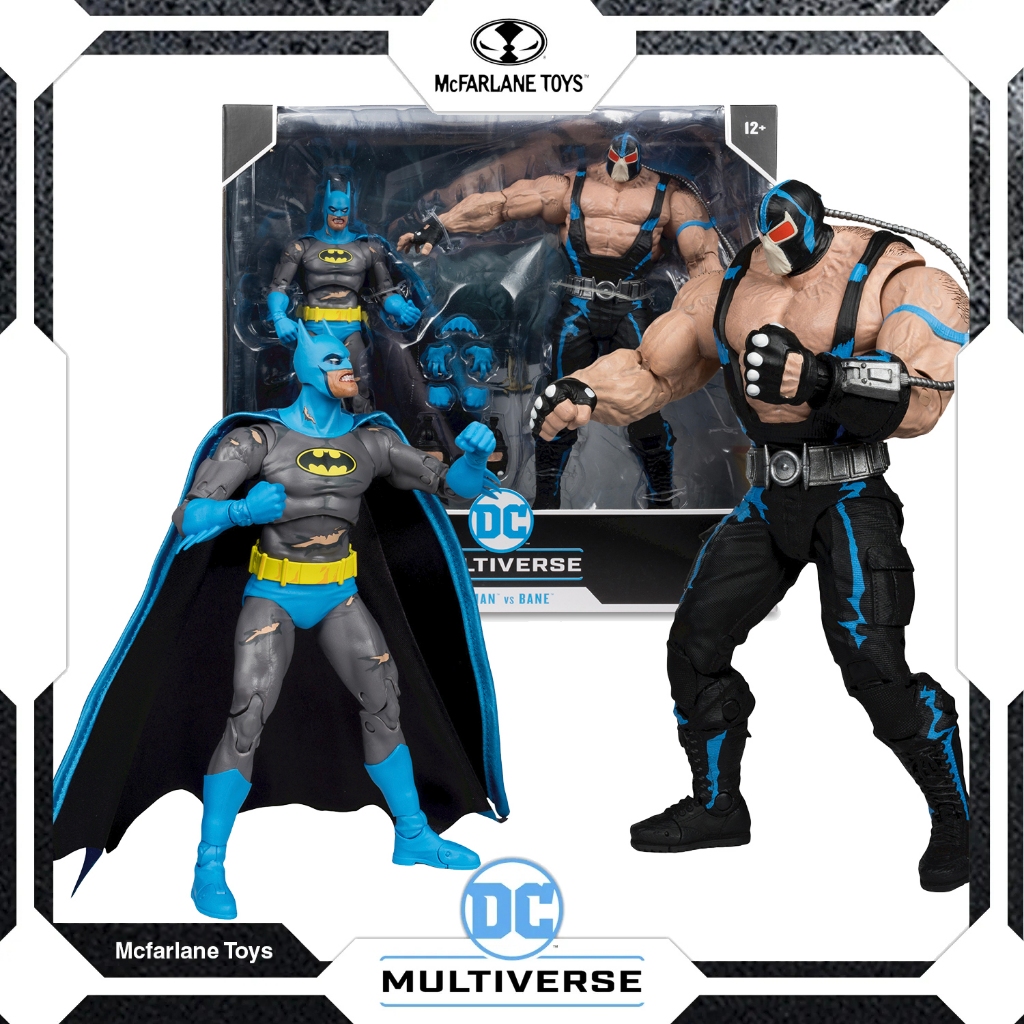 McFarlane Toys Arkham Asylum BATMAN VS BANE 2PK DC Multiverse 7-Inch ...