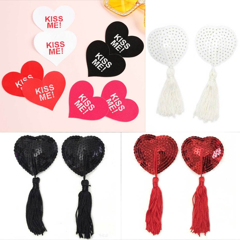 Sexy Breast Pad Nipple Pad Luminous Cross Love Chest Paste X-Shaped ...