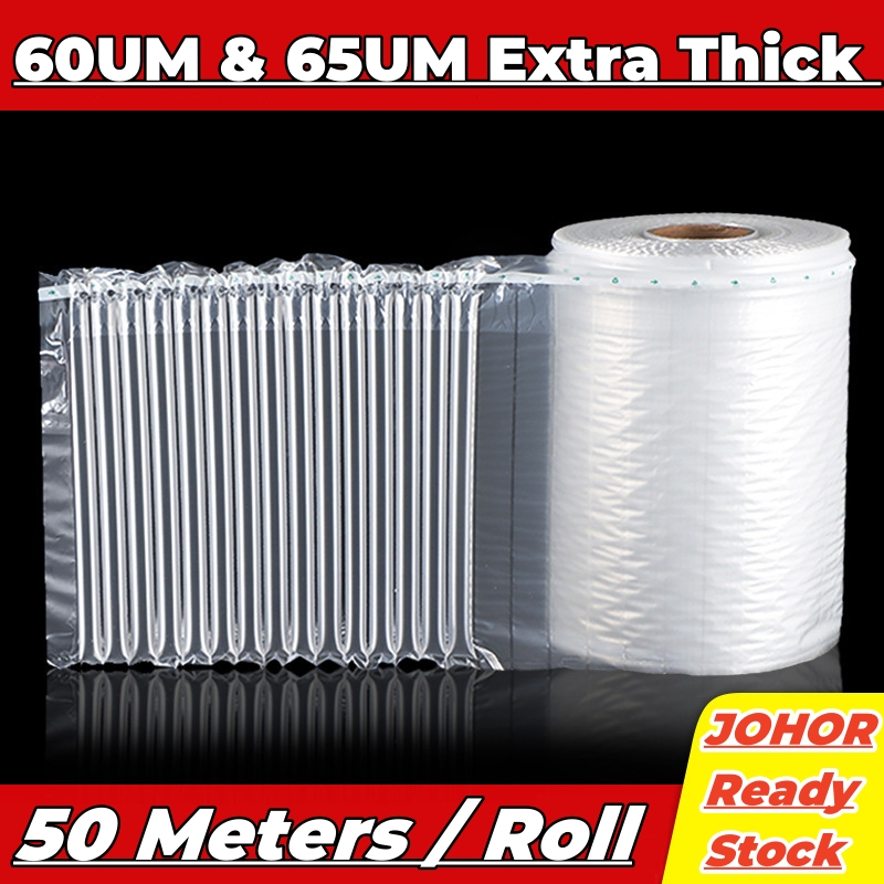 NIXXOS Inflatable Air Bubble Wrap 50m/Roll Bubble Wrap 65um Air Column ...
