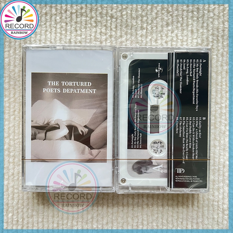 Taylor Swift The Tortured Poets Department TTPD Original Cassette Tape ...