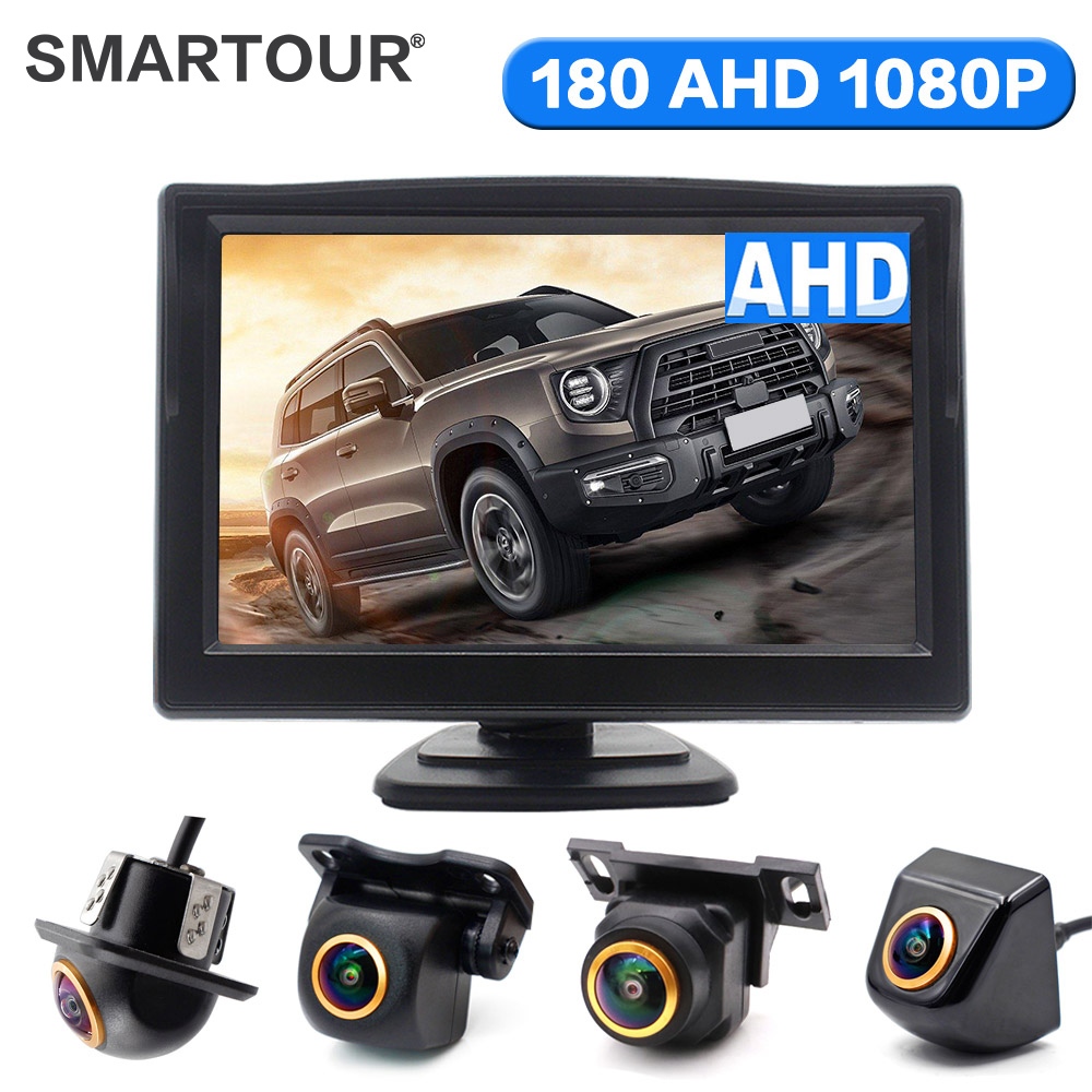 Car Rear View Camera with Monitor 5 inch TFT LCD Screen Reversing ...
