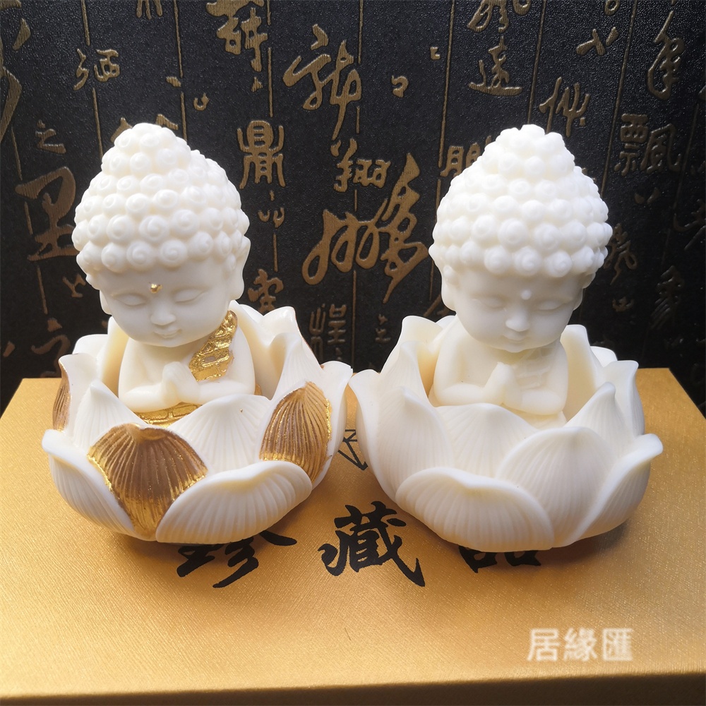Ivory Fruit Baby Buddha Small Tathagata Mini Sakyamuni Buddha Ornaments ...
