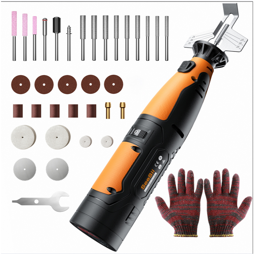 Handheld Cordless Chainsaw Chain Saw Sharpen Tool Set | Shopee Malaysia