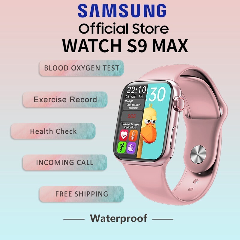 2024 Original Samsung Galaxy S9 MAX Smart Watch Waterproof Smart Watch Sleep Management Watch ...