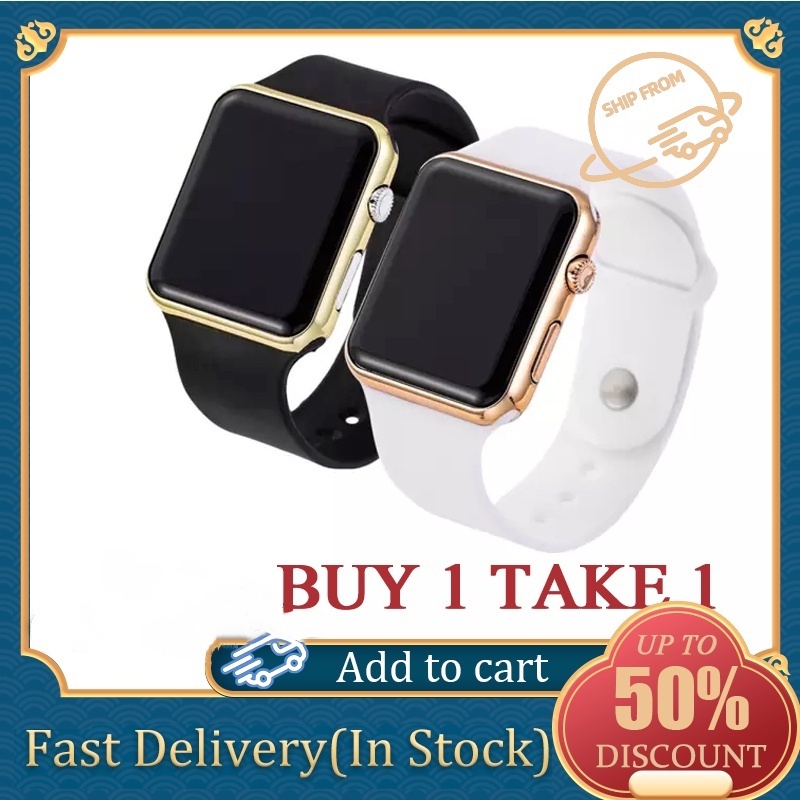 WNQNW Buy 1 take 1 Pair Couple Watches Luxury LED Digital Square ...