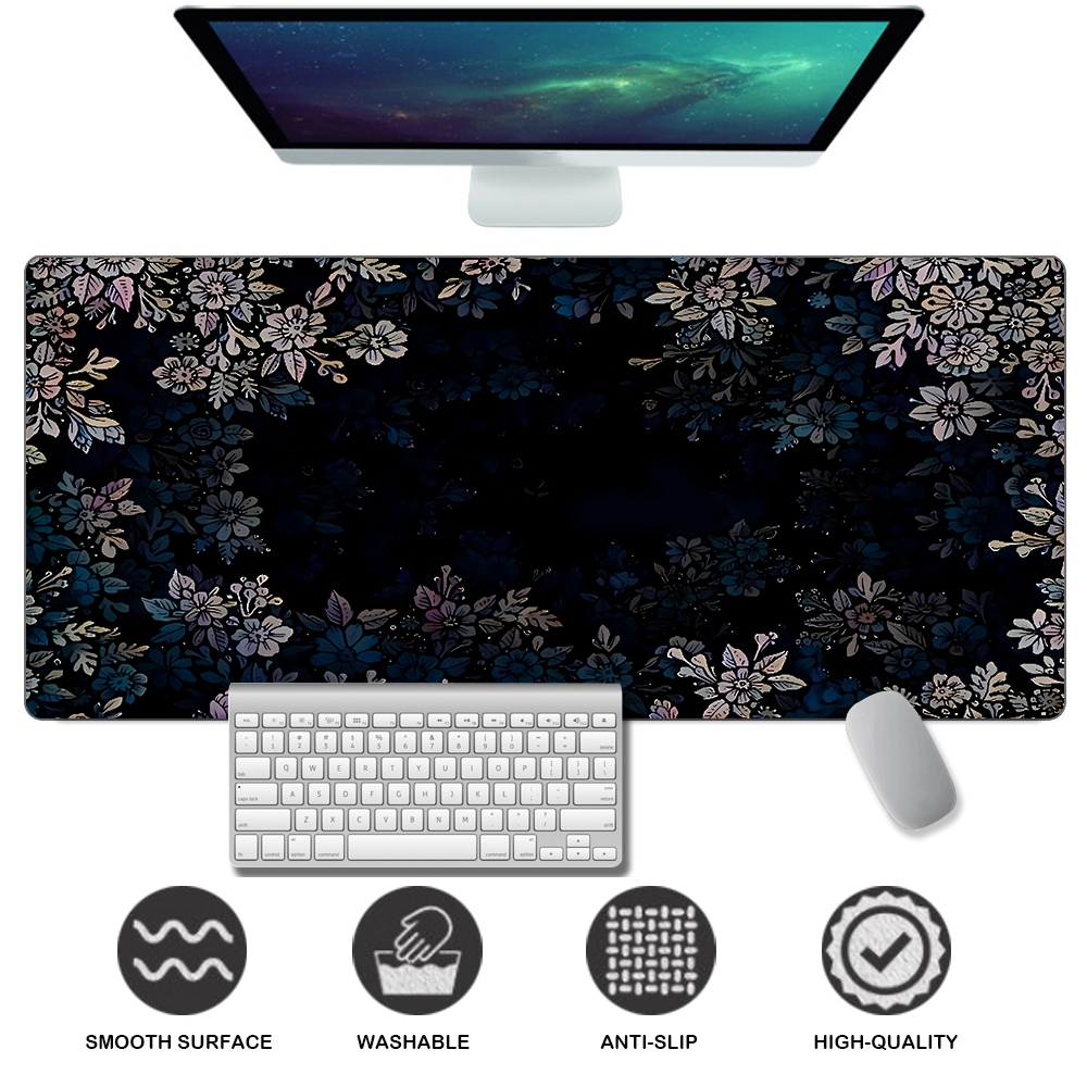 Japanese Wisteria Aesthetic Mousepad Gaming Mouse Pad Desk Protector ...