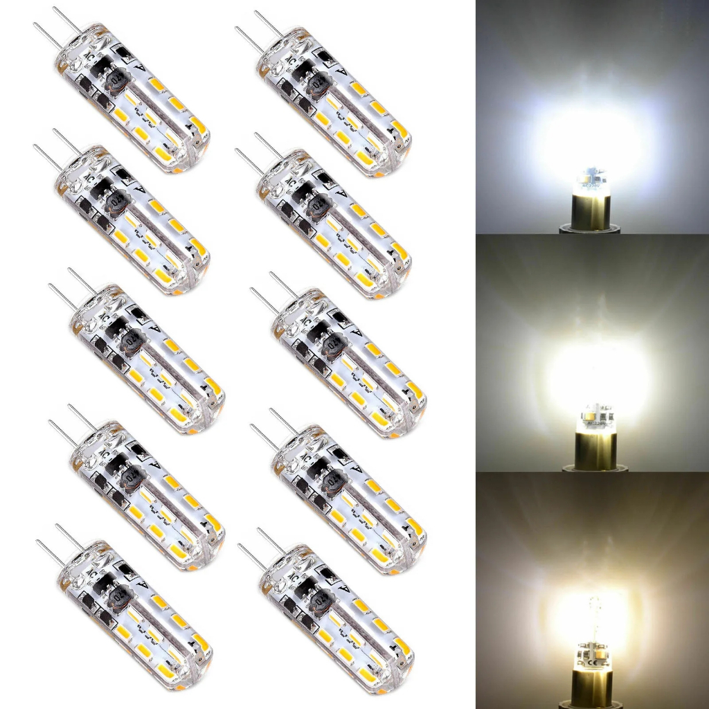 Mini G4 LED Light Bulb 2W 12V 220V 3014 SMD Silicone Lamp Replace 20W ...