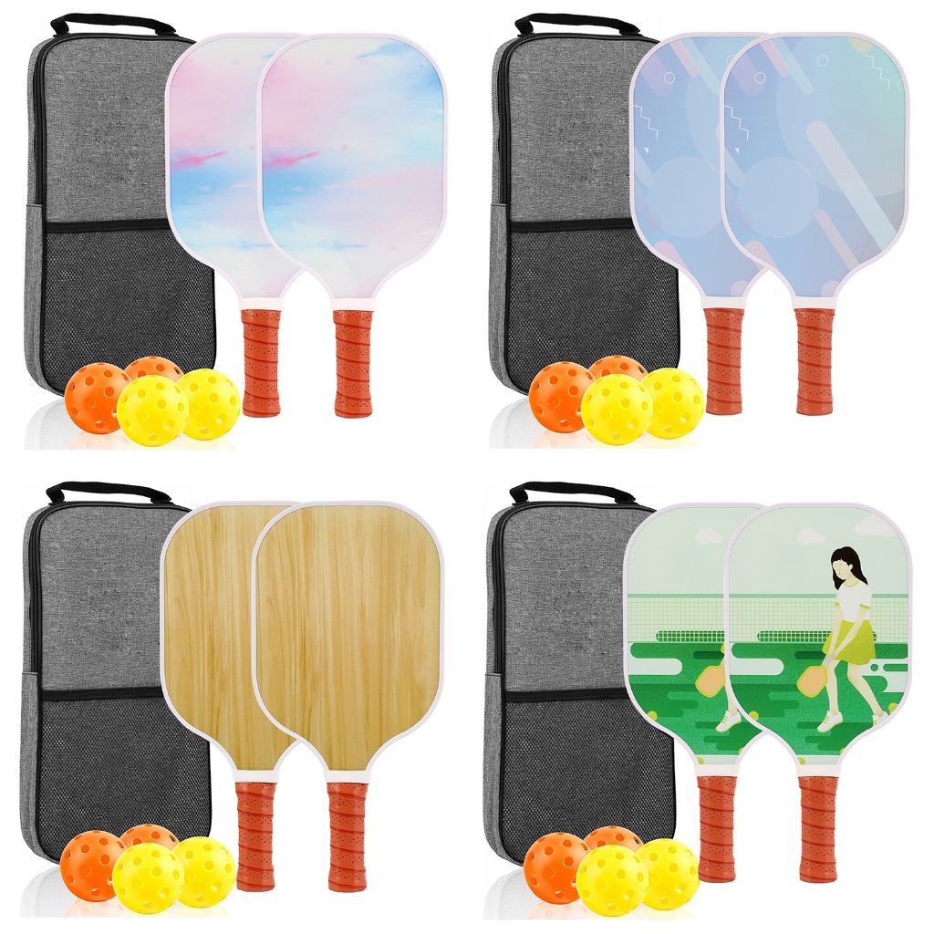 Pickleball Paddles Set-USAPA Approved Carbon Fiber Surface Pickleball ...