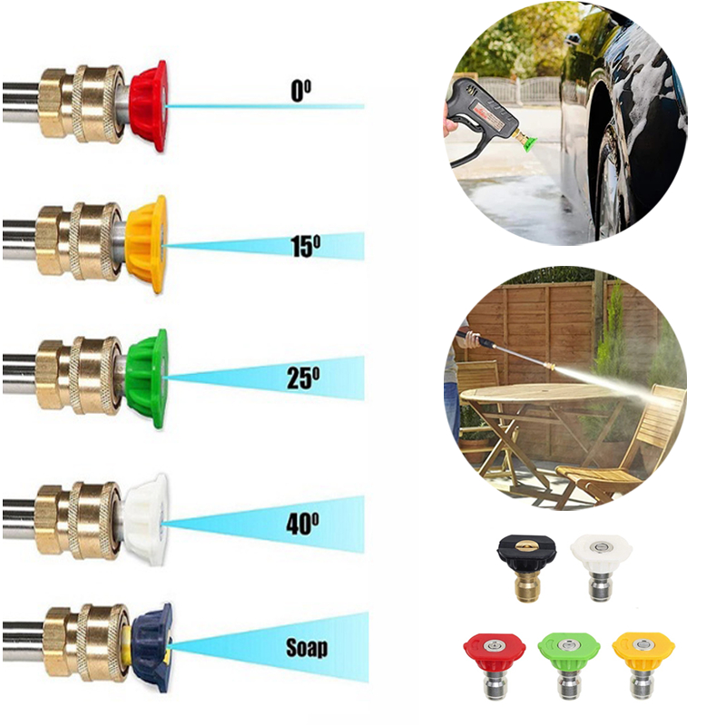 1/4" Quick Connect Spray Nozzle Water Jet Gun Automobiles And ...