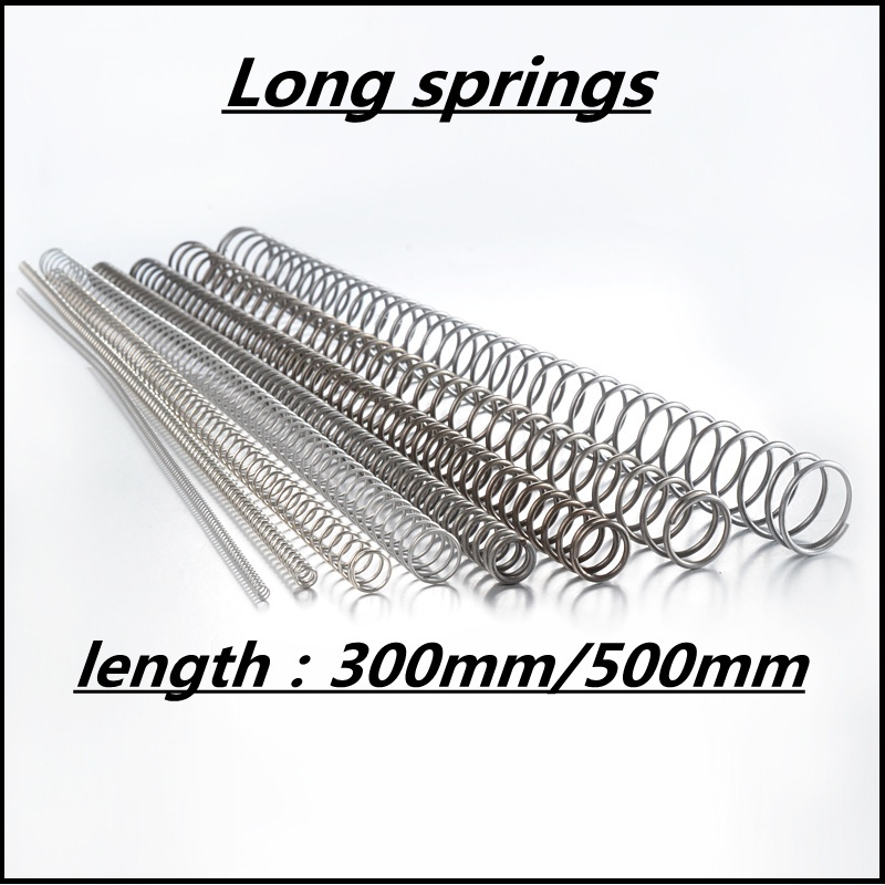 Spring steel compression spring, long spring wire diameter 0.5-0.9mm ...