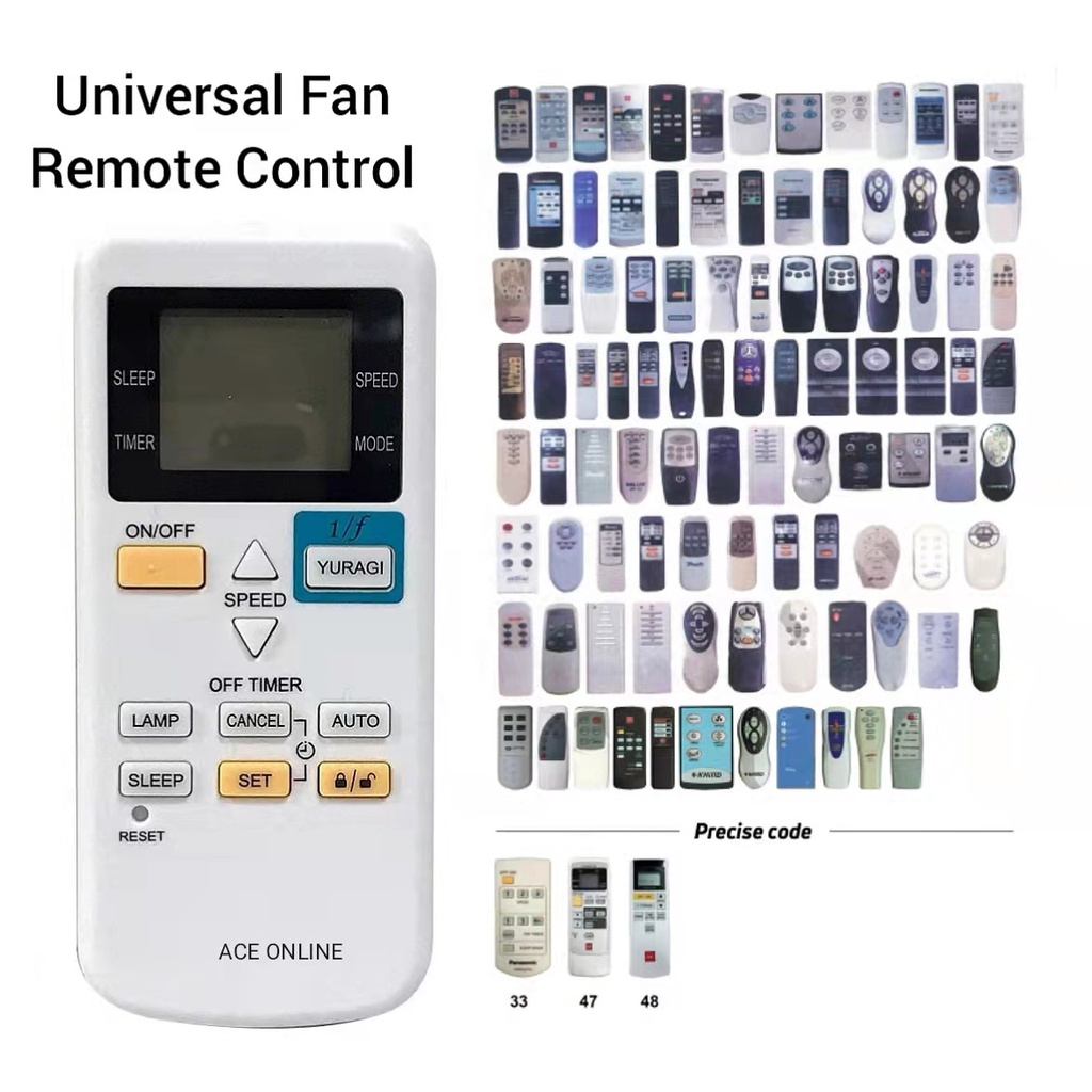 Universal Fan F2405 Remote Contro Deka KDK Ceiling FAN WALL CEILING RM ...
