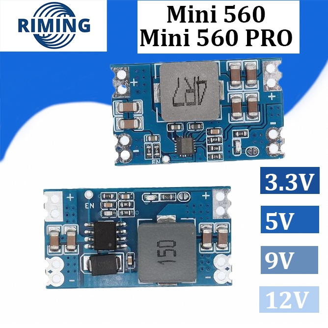 Mini560/Mini 560 Pro High Efficiency Output 3.3V 5V 9V 12V 5A Step Down DC-DC Converter Voltage ...