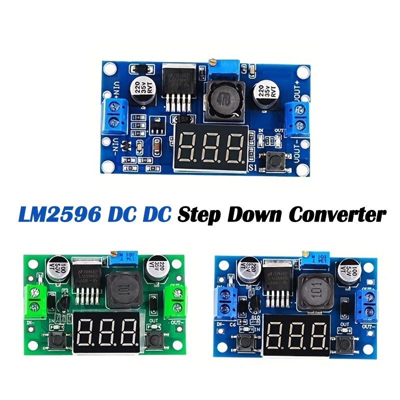 LM2596 DC DC Step Down Converter Voltage Regulator LED Display Voltmeter 4.0~40 to 1.3-37V Buck ...